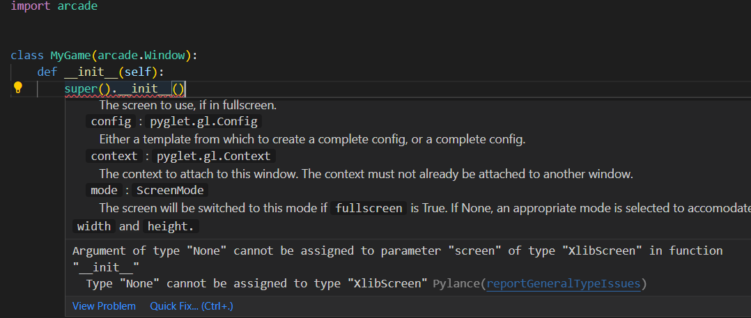 Missing `optional[]` In `arcade Window Init ` · Issue 1291 · Pythonarcade Arcade · Github