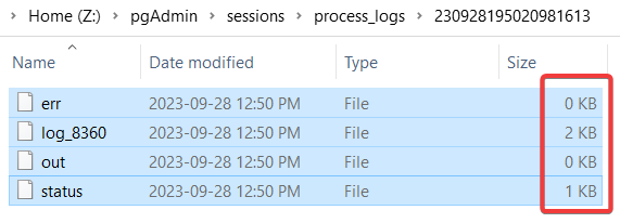 Certain files in process_logs are empty when DATA_DIR is moved to a networked drive (windows ...