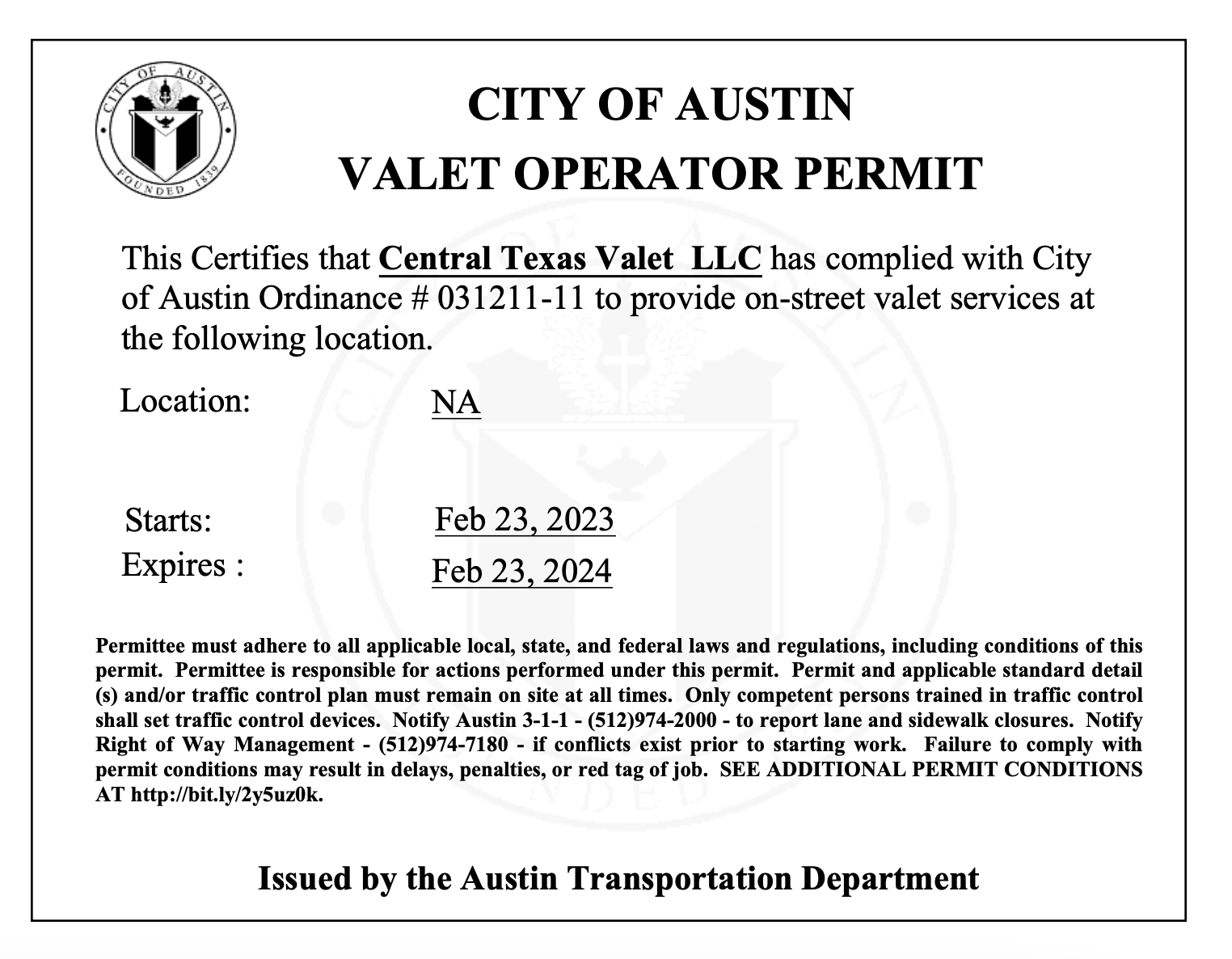 Bug - Valet Operator Permit Text Illegible · Issue #11572 ...