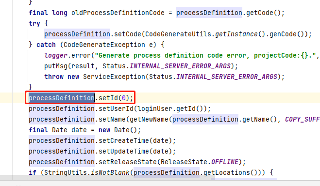 Bug Dolphinscheduler Service Error Was Raised When Copy Processdefinition · Issue 12027