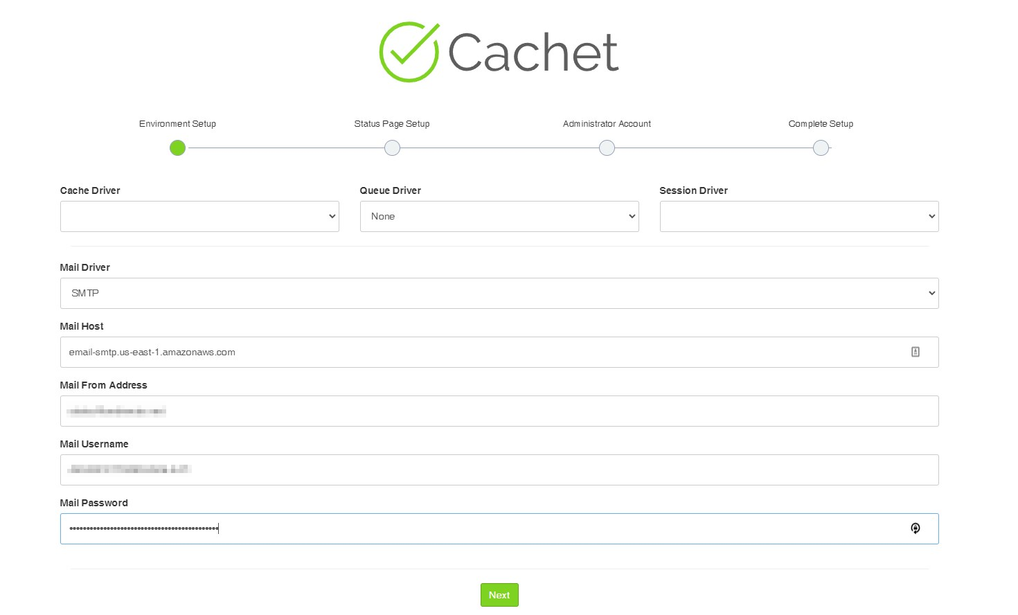 Security Issue When Updating Docker Exposes Setup Page Including Smtp 