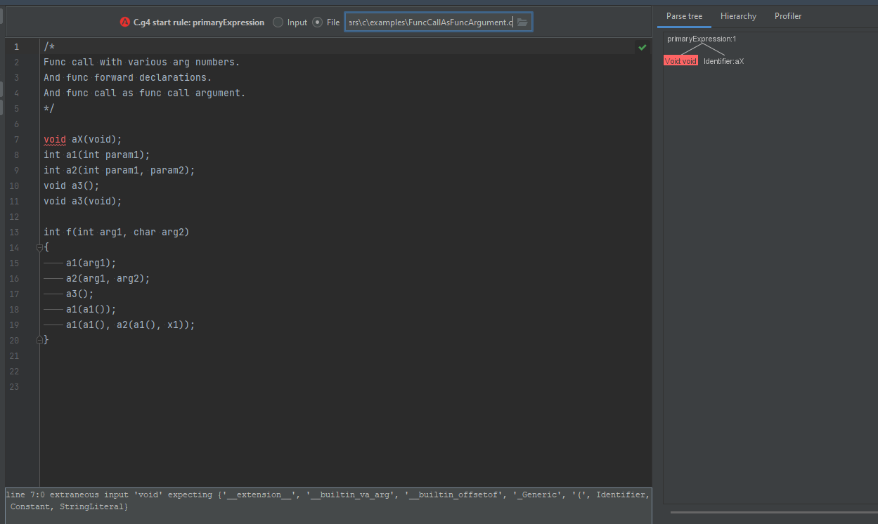 The grammar for the C language is incorrect · Issue #3179 · antlr/grammars-v4 · GitHub