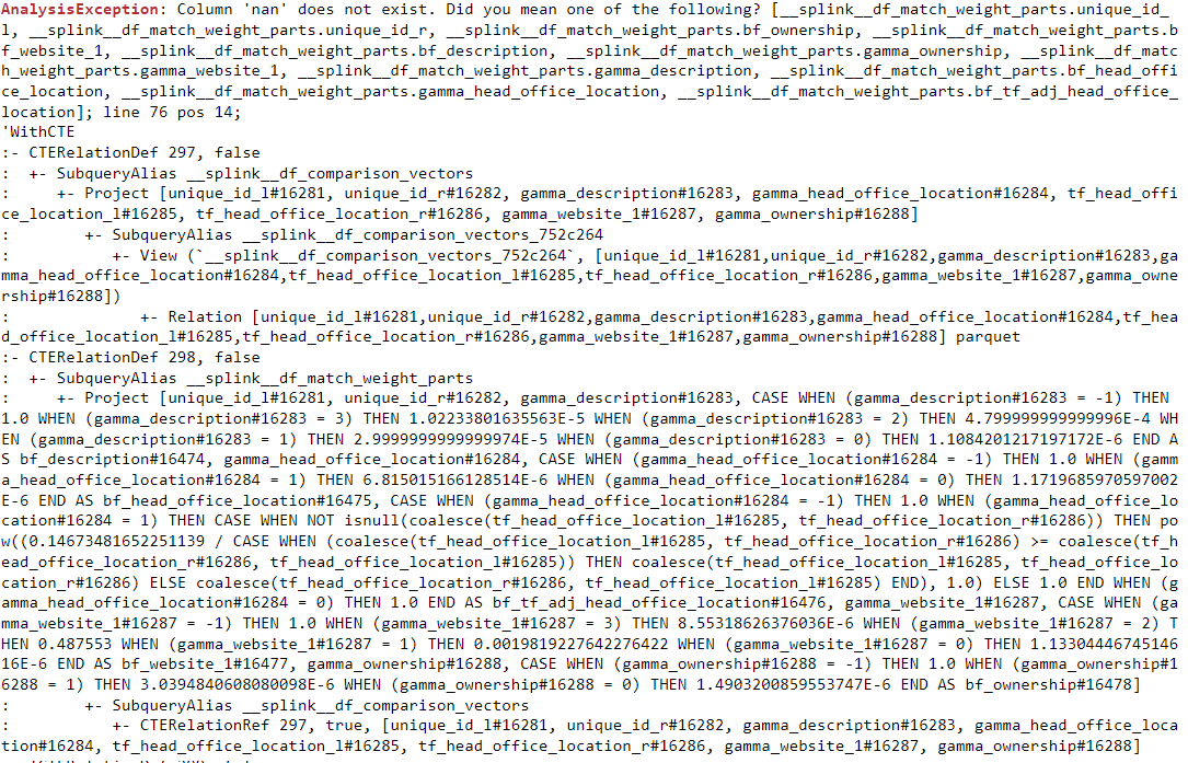 Training blocking rule produces error · Issue #929 · moj-analytical-services/splink · GitHub
