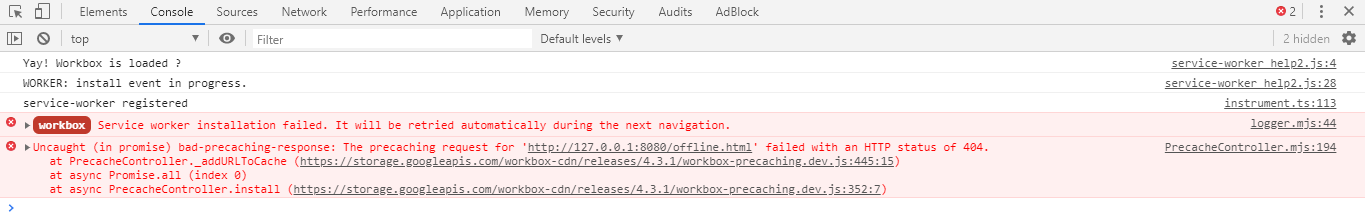 capture service worker error and send to server · Issue #2306 · GoogleChrome/workbox · GitHub