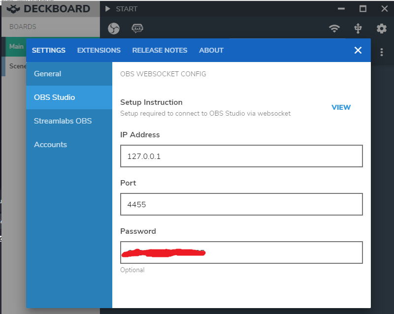 [BUG] Can't connect to OBS 28.0.1 · Issue #903 · rivafarabi/deckboard · GitHub