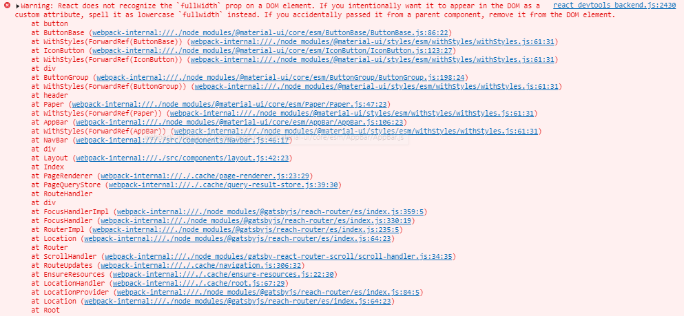 ButtonGroup causes react-devtools warnings · Issue #25587 · mui ...
