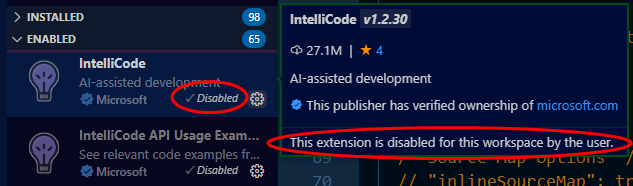 Profile export/import does not include extension Enabled setting ...