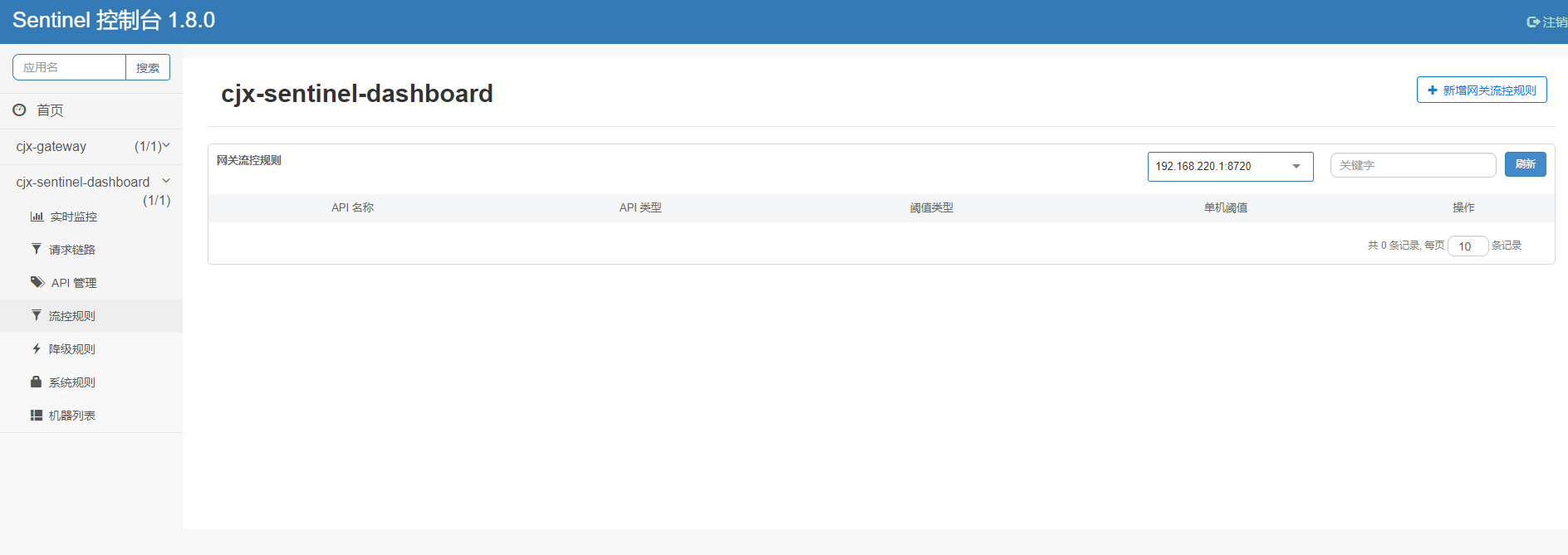 sentinel 1.8控制台整合gateway无法显示nacos上配置的流控规则 · Issue #2239 · alibaba/Sentinel · GitHub