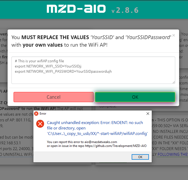 AIO Tweaks crashes when compiling Autorun & Recovery with WiFi-AP ...