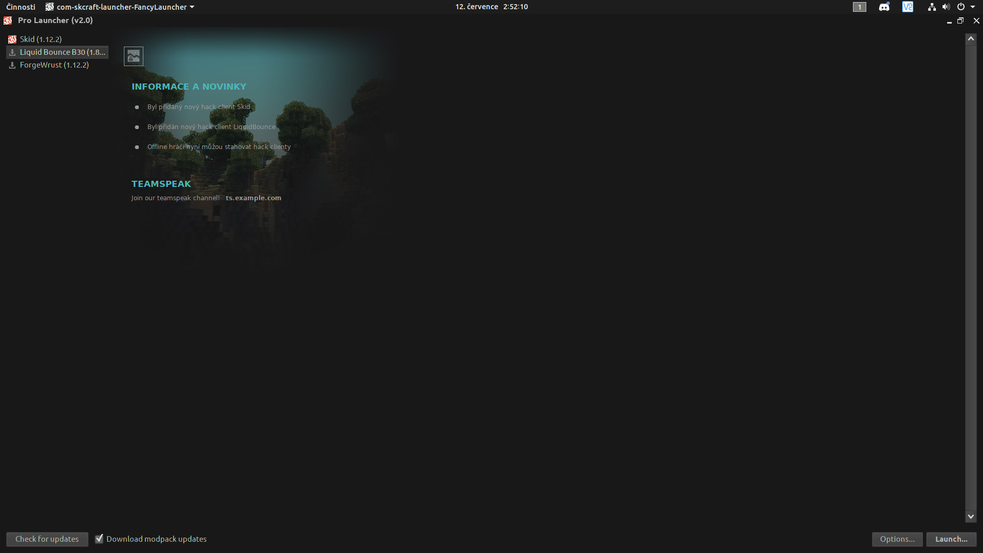 small side menu · Issue #312 · SKCraft/Launcher · GitHub