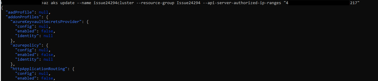 az aks update command will remove key vault service endpoint in the aks vnet · Issue #24294 ...