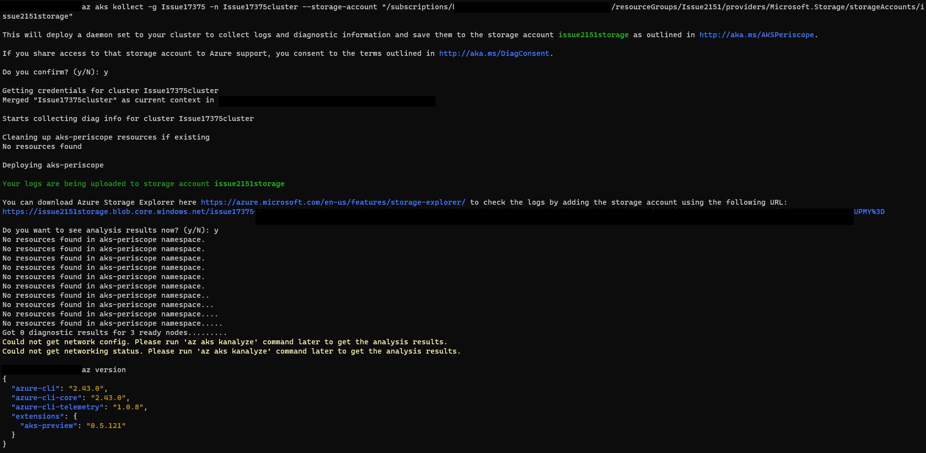 Unable to run kollect command · Issue #3294 · Azure/azure-cli-extensions · GitHub