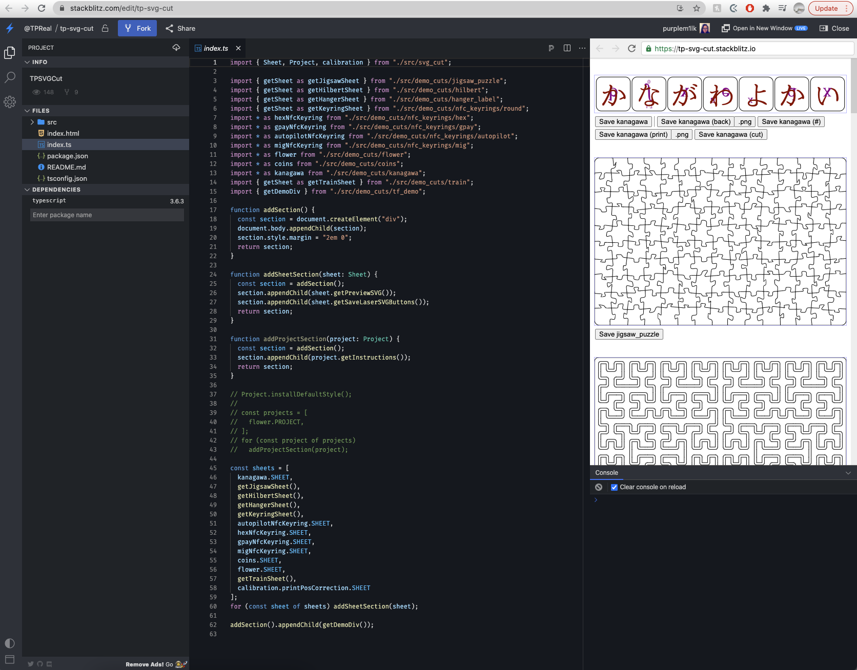 Broken - output blinks and then is blank · Issue #1059 · stackblitz ...