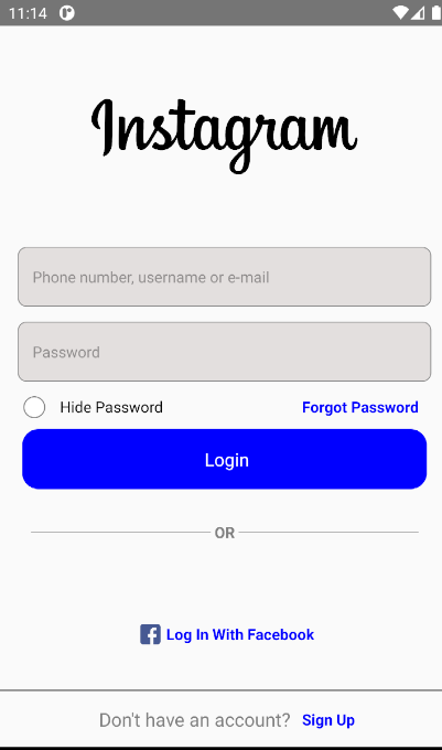 GitHub - snrates/ReactNative-InstagramLogin-design: İnstagram Login ...