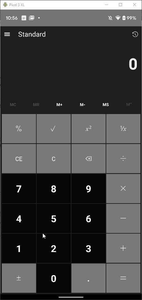 [Calculator][Android-Wasm] History button does not respond · Issue ...