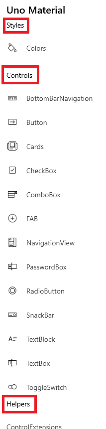 [All][NavigationView] Not a big difference between Category title and Control name, should be ...