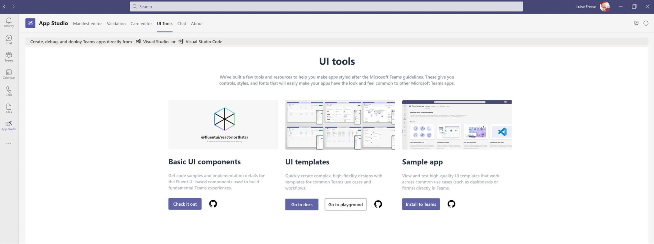 Teams UI Toolkit: sample app in App Studio doesn't work · Issue #3285 · MicrosoftDocs/msteams ...