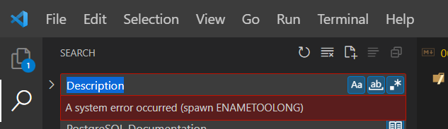 Search and Replace doesn't work · Issue #189267 · microsoft/vscode · GitHub
