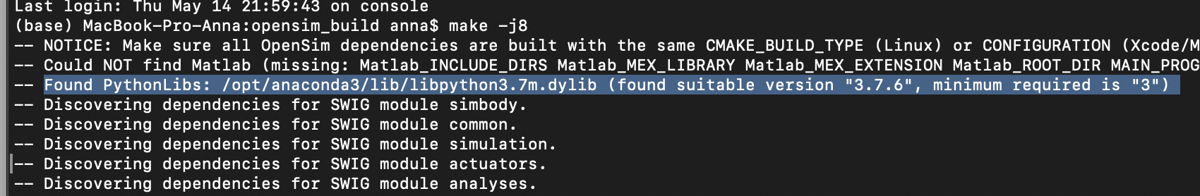 Failed tests and ModuleNotFoundError · Issue #2771 · opensim-org ...