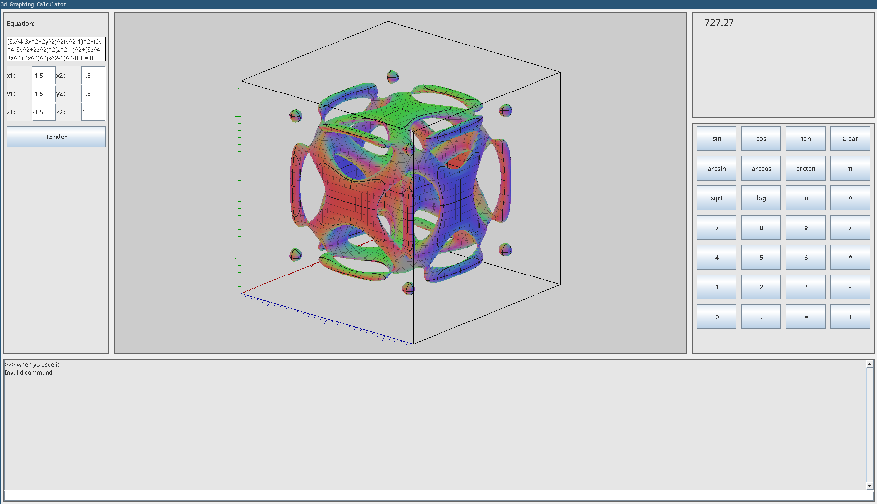 GitHub - psun256/hlicsgraphingcalc: A 3d graphing calculator made with ...