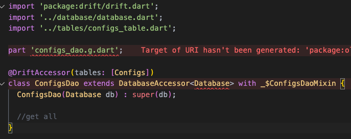 build runner does not generate .g file , but .drift.dart · Issue #2587 · simolus3/drift · GitHub