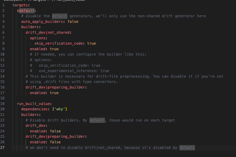 build runner does not generate .g file , but .drift.dart · Issue #2587 · simolus3/drift · GitHub
