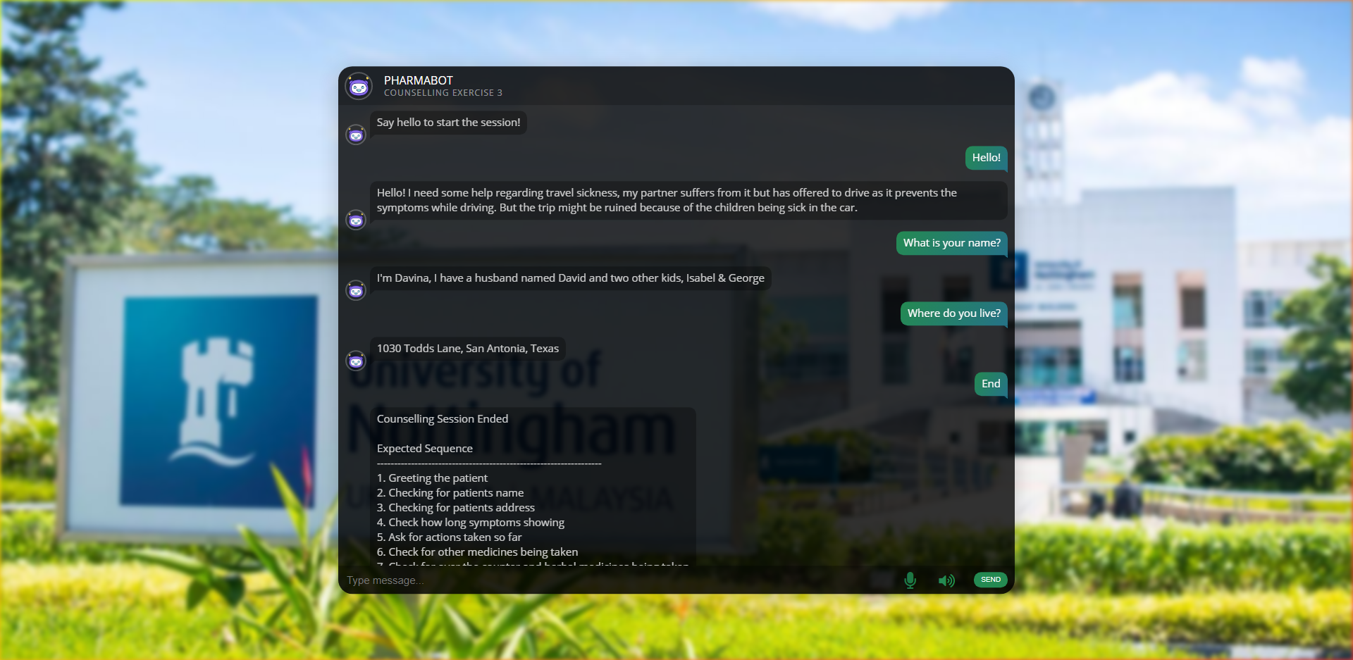 GitHub - khoryongteng/pharmabot-virtual-patient-chatbot: Virtual Patient Chatbot for Pharmacist ...