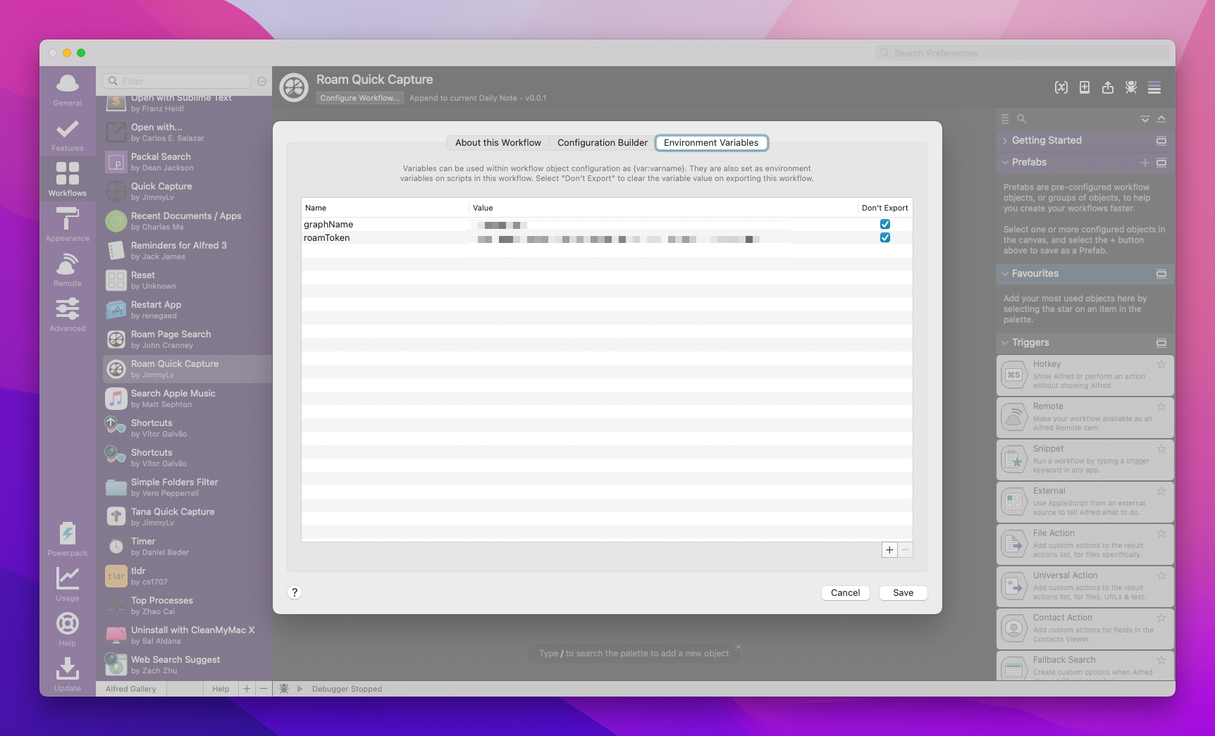 GitHub - JimmyLv/alfred-quick-capture: Alfred Workflow for @TanaInc & @Roam-Research Quick ...
