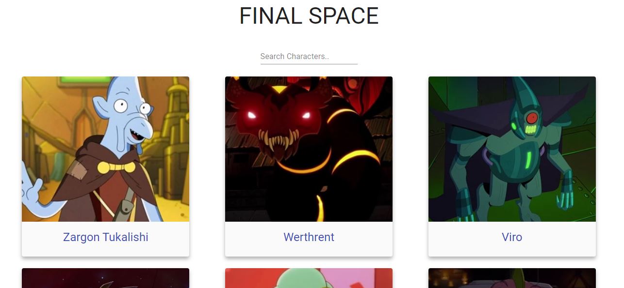 Github Kritika27final Space Api React Materialui This Is A Web App Built In Reactjsmaterial 
