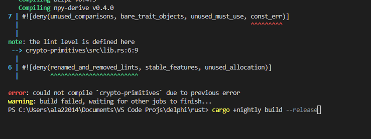 Error While Running Cargo Nightly Build Release · Issue 38 · Mc2 Project Delphi · Github