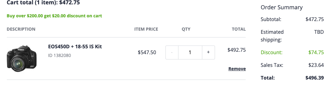 Cartcheckout Display Promotion Applied To Entry · Issue 3252 · Sap