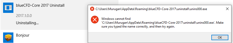 Can't uninstall · blueCFD Core · Discussion #232 · GitHub