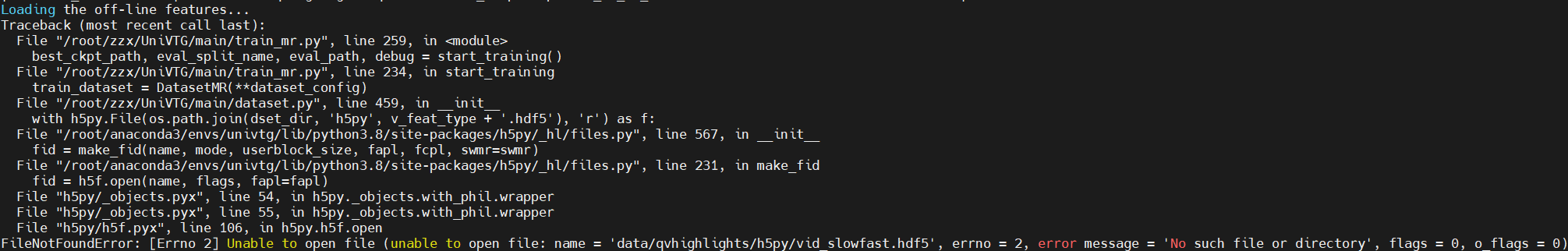 Hdf5 File Does Not Exists · Issue 18 · Showlabunivtg · Github 