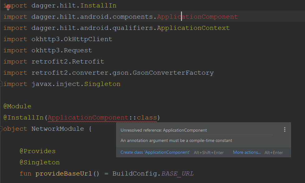 ApplicationComponent ::class is not available in the latest alpha ...