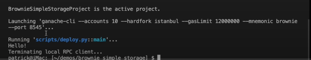 Lesson 5 Error In Running Brownie Run Scriptsdeploypy With A Blockheight Warning 