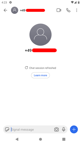 Unknown number - Chat session refreshed - no message request · Issue #11246 · signalapp/Signal ...