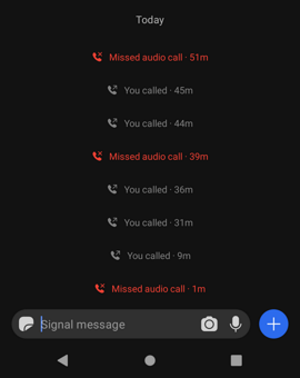Notification for missed audio call says "Now" even if it happened long ...