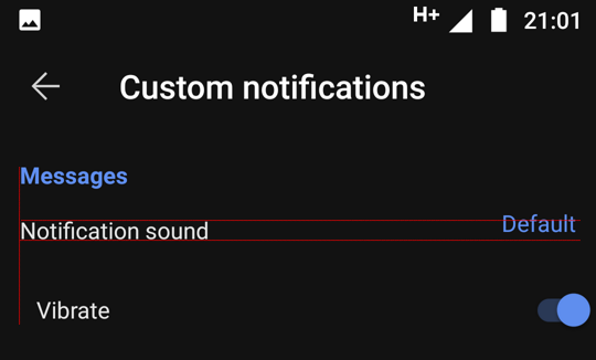 Layout of the custom notifications in the new group settings · Issue #9728 · signalapp/Signal ...