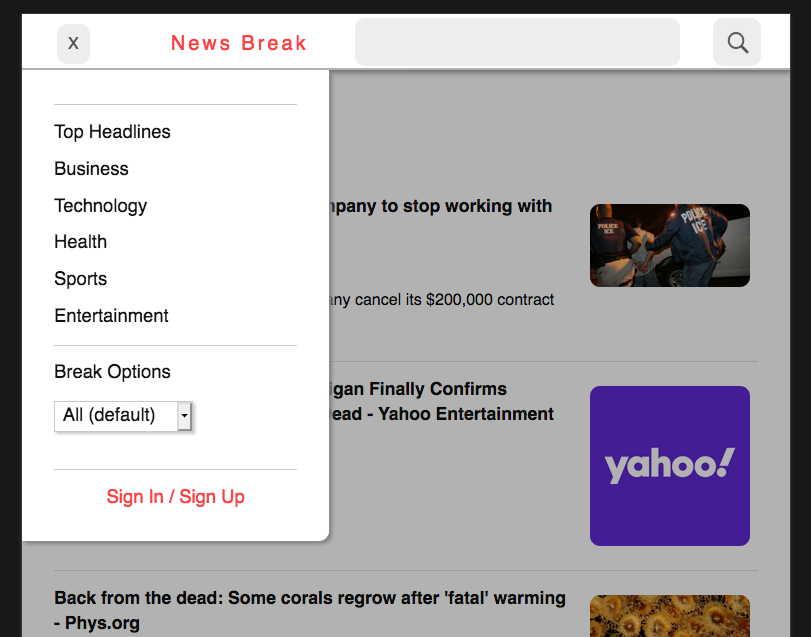 GitHub - JDHofmann/news-break