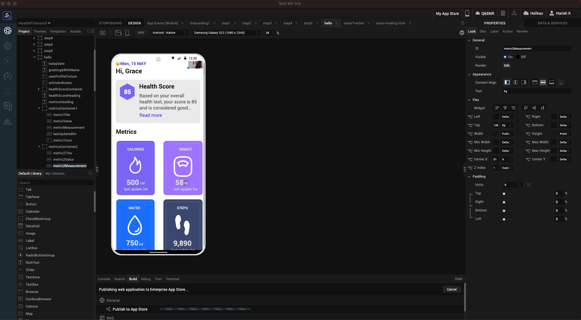 GitHub - harishkotra/voltmx-health-fitness-ui: The idea of Health ...