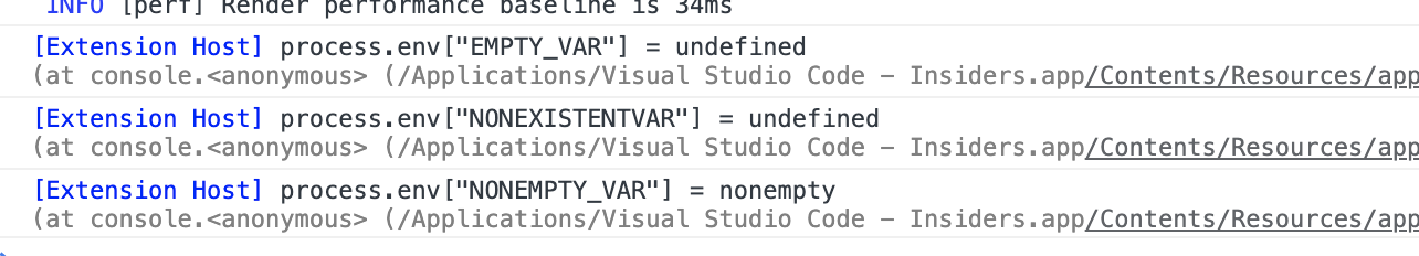 Empty environment variables passed to vscode are unset · Issue #182560 · microsoft/vscode · GitHub