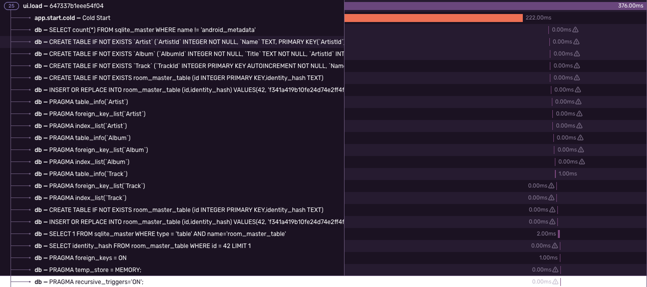 feat: ExecSQL method instrumentation by romtsn · Pull Request #184 · getsentry/sentry-android ...