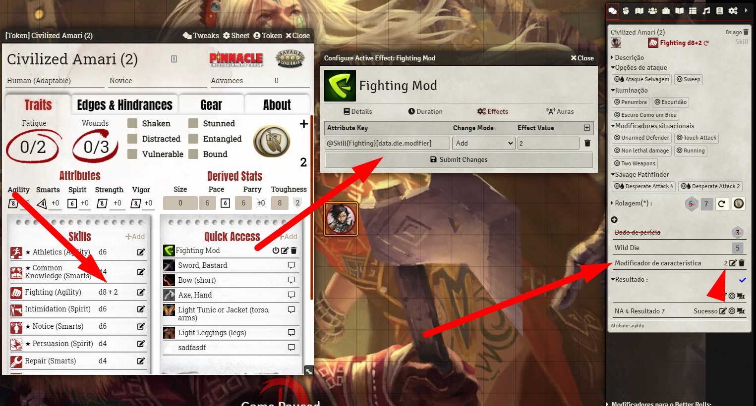 [SWADE] It's not working with skills · Issue #189 · kandashi/Active-Auras · GitHub