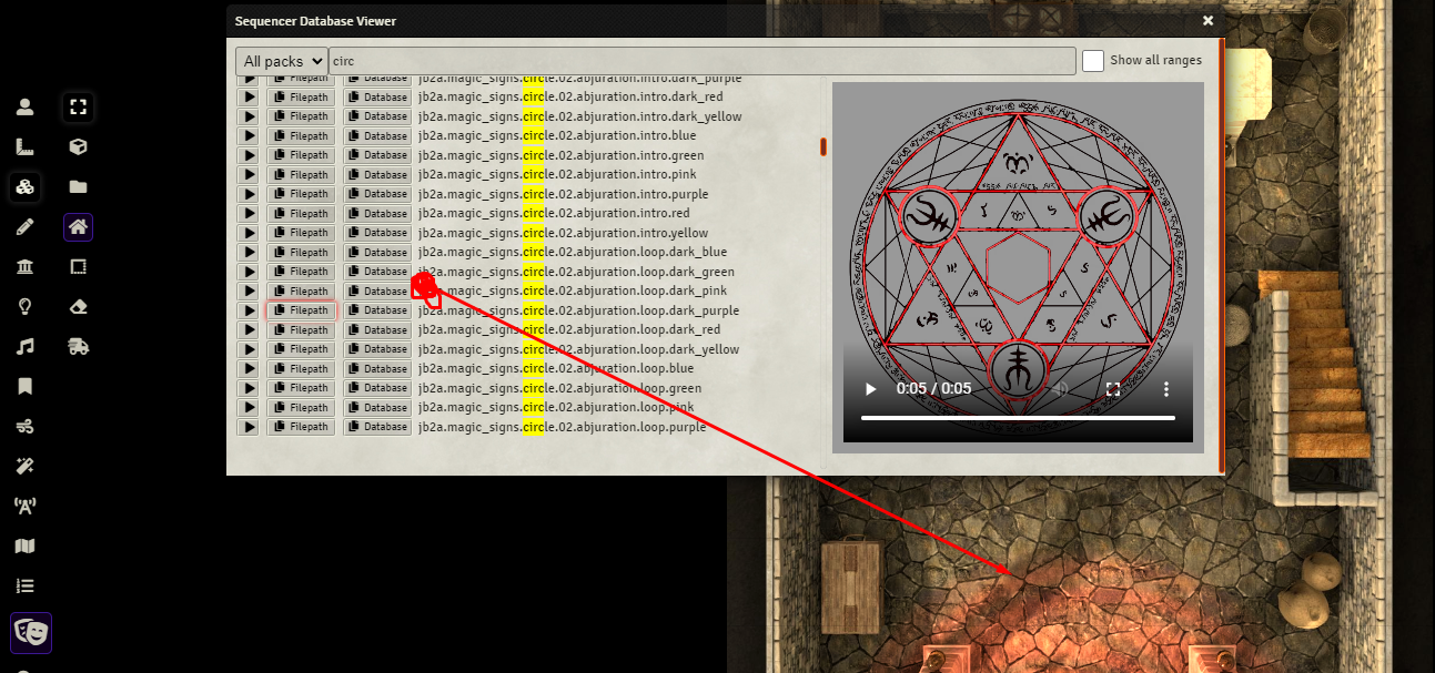 Drag Feature for Database · Issue #79 · fantasycalendar/FoundryVTT-Sequencer · GitHub