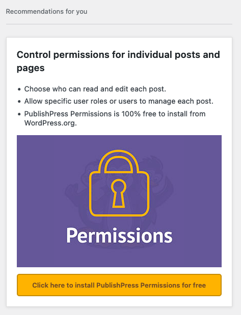 Banner getting people to install Permissions · Issue #201 ...