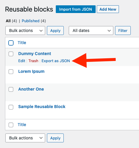 Massive import/export of reusable blocks · Issue #736 · publishpress/PublishPress-Blocks · GitHub