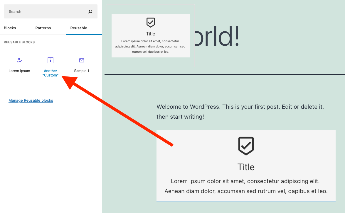When a reusable block is inserted into a post, the access is ignored · Issue #747 · publishpress ...