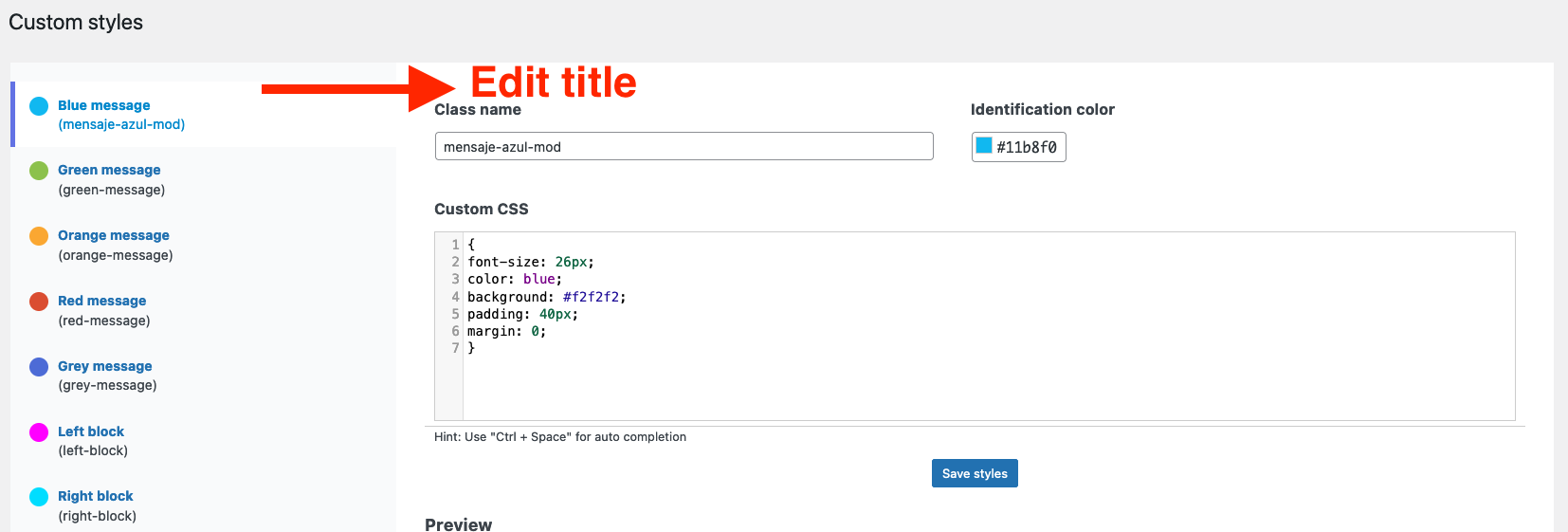 Allow to edit title above the class name · Issue #1063 · publishpress/PublishPress-Blocks · GitHub