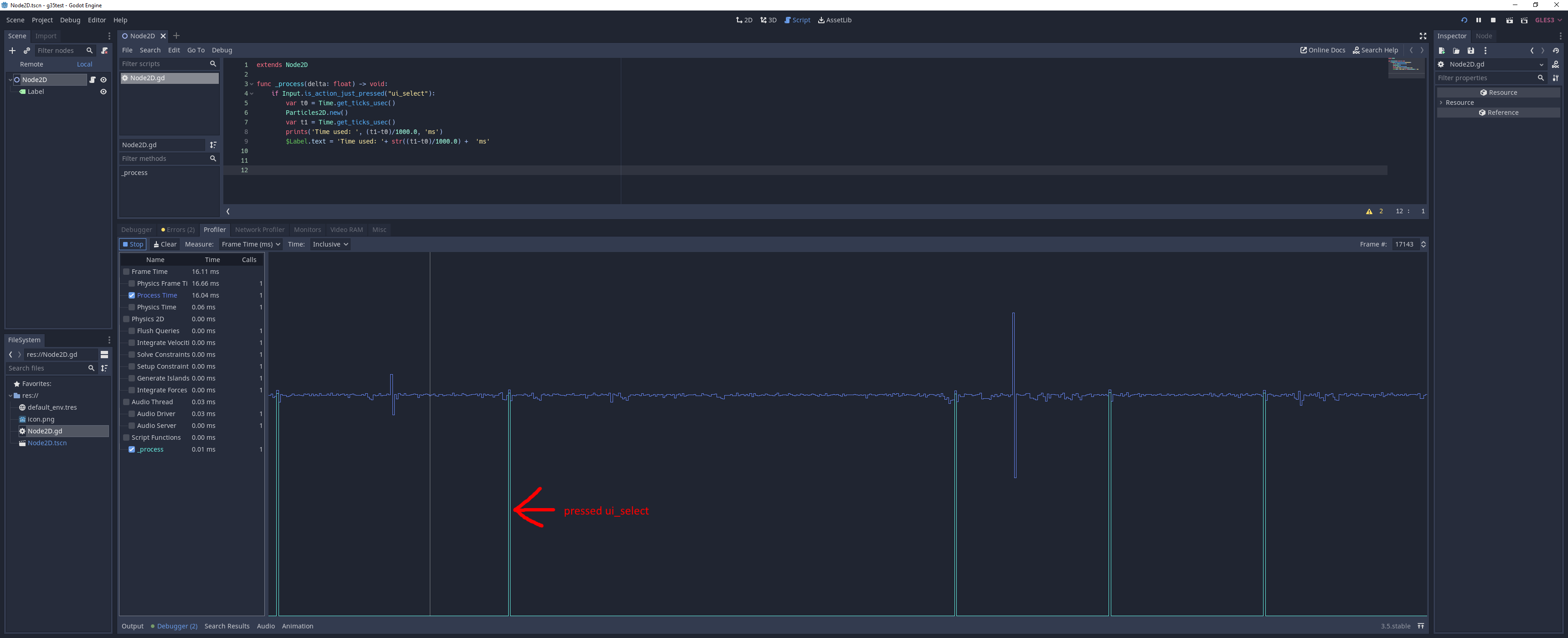 Creating new Particles2D takes a lot of time when VSync is on · Issue #66365 · godotengine/godot ...