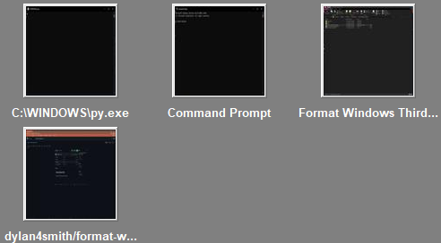 GitHub - dylan4smith/format-windows-thirds: Automatically resize open windows into thirds on ...